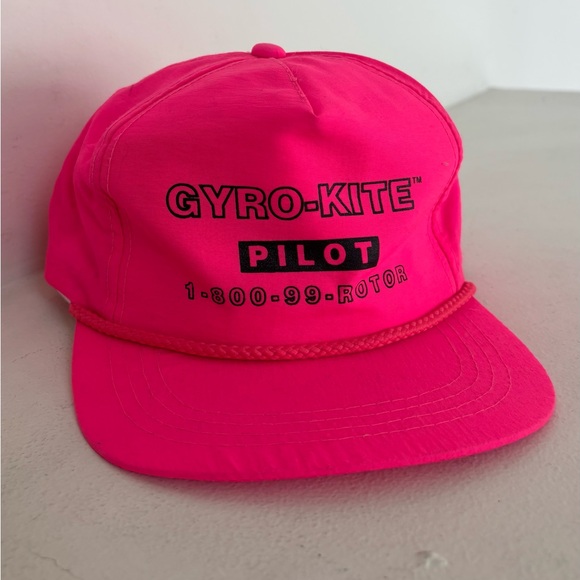 Accessories | Vintage Yupoong Neon Pink Gyro Kite Snapback Hat ...